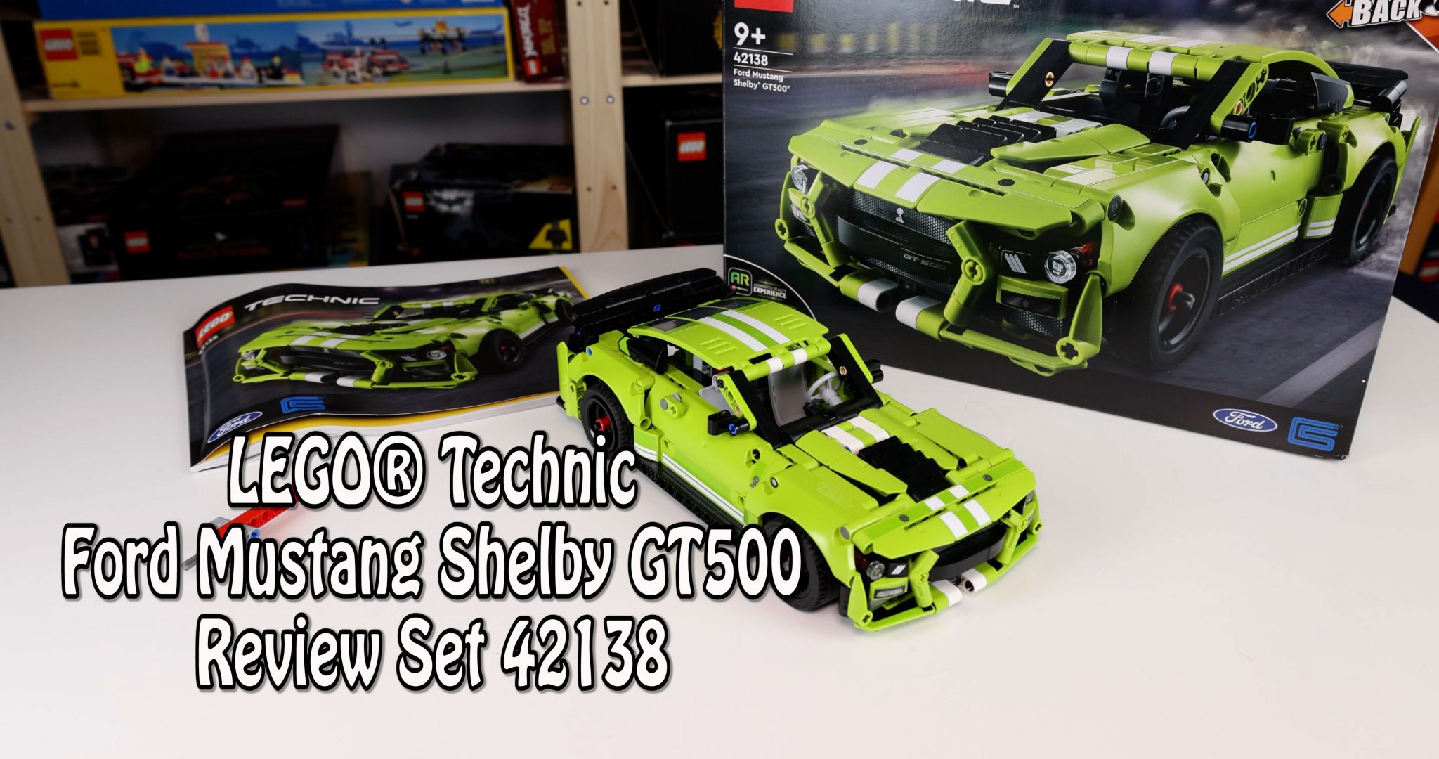 Review: LEGO Ford Mustang Shelby GT500 (Technic Set 42138 und AR ...