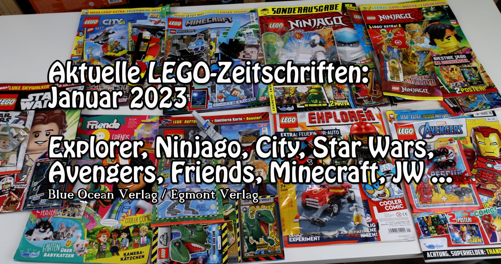 LEGO Zeitschriften Januar 2023 (Avengers, City, Star Wars, Ninjago ...