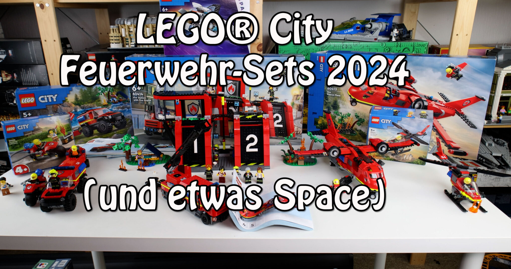 Review LEGO Feuerwehr-Sets 2024 und etwas Space (City 60410, 60411 ...